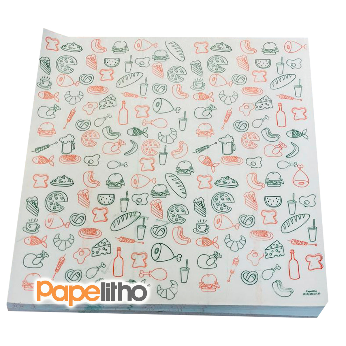 PAPEL ENCERADO FAST FOOD 30.5 X 30.5 CM. PAQUETE CON 500 HOJAS ...