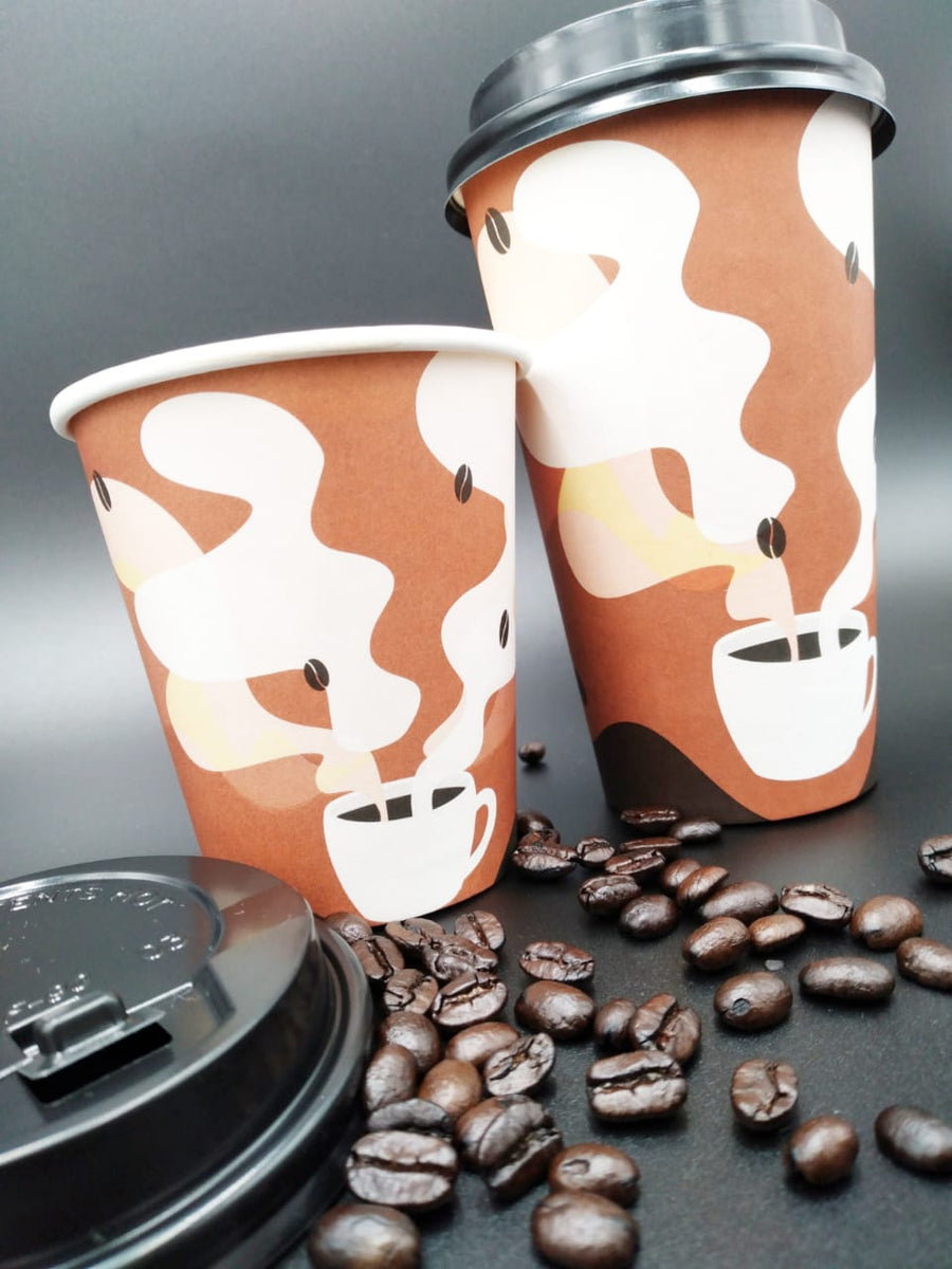 Tapa para vaso de cafe 10, 12 y 16 Oz. 80mm. Presentación caja con 100 ...